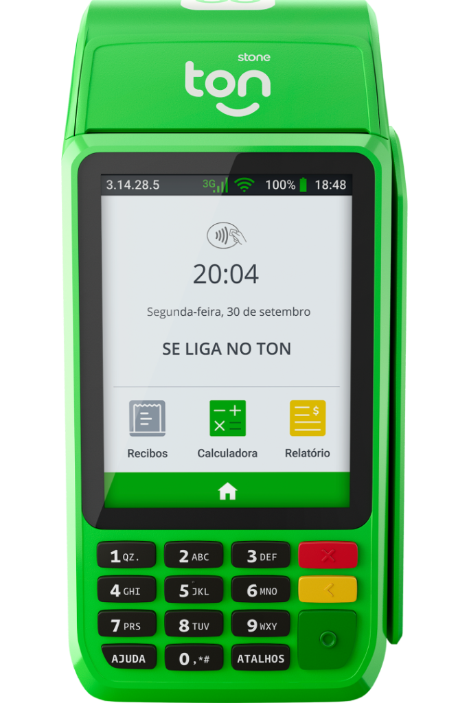 Máquina Ton Stone para restaurante - Maquininha Ton - Ton T1 - Ton T1 ...